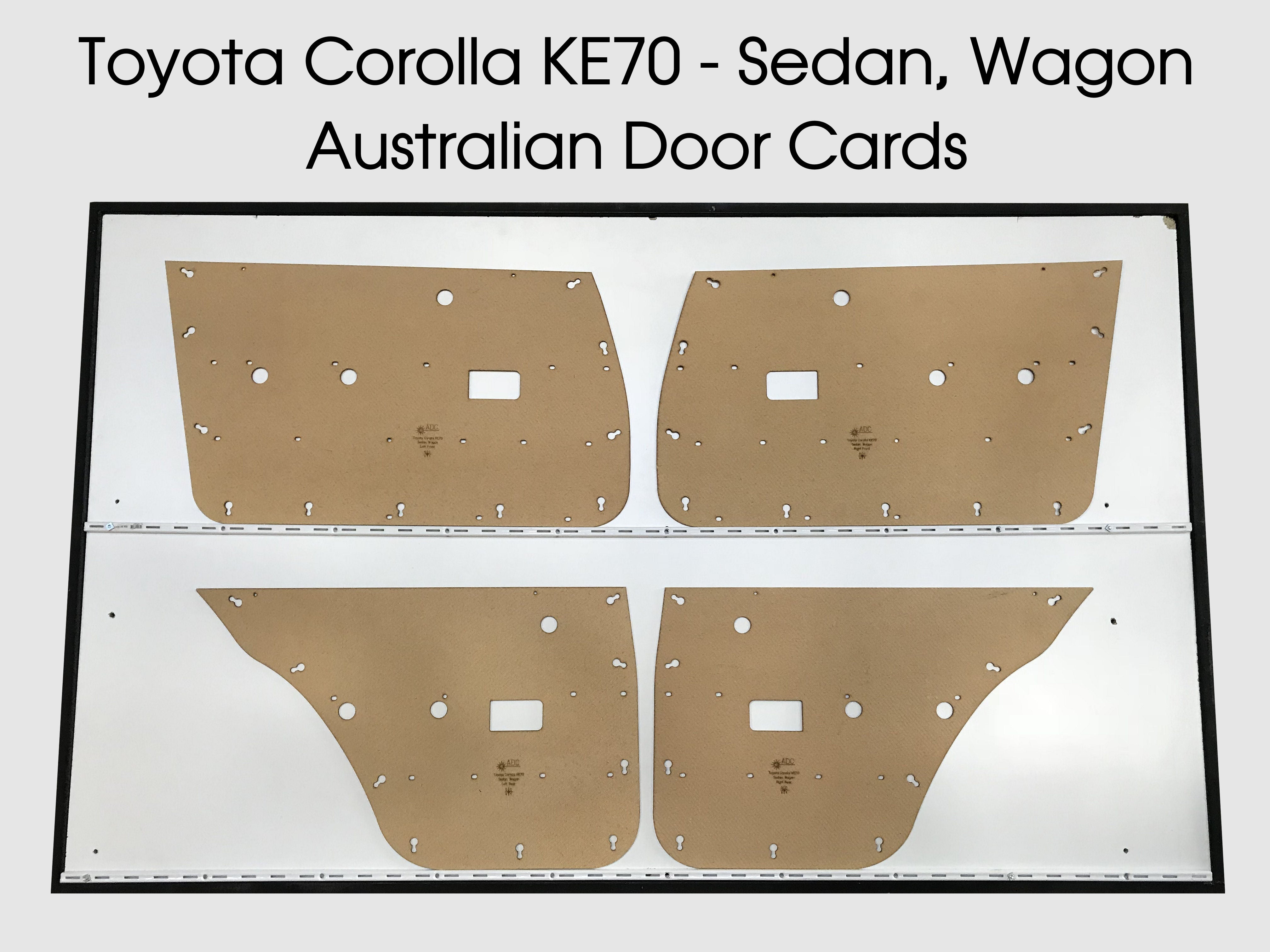 Door Cards Fits Toyota Corolla KE70 Sedan Quality Masonite x4 ...