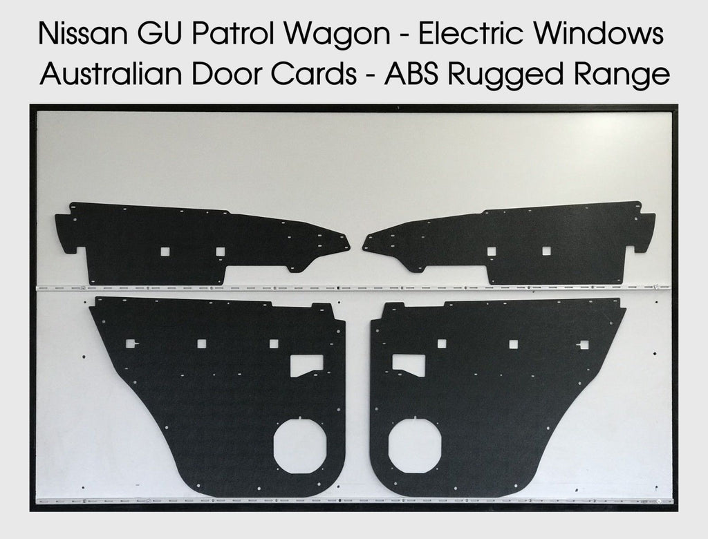 ABS Waterproof Door Cards Fits Nissan GU Patrol Electric Window Wagon ...